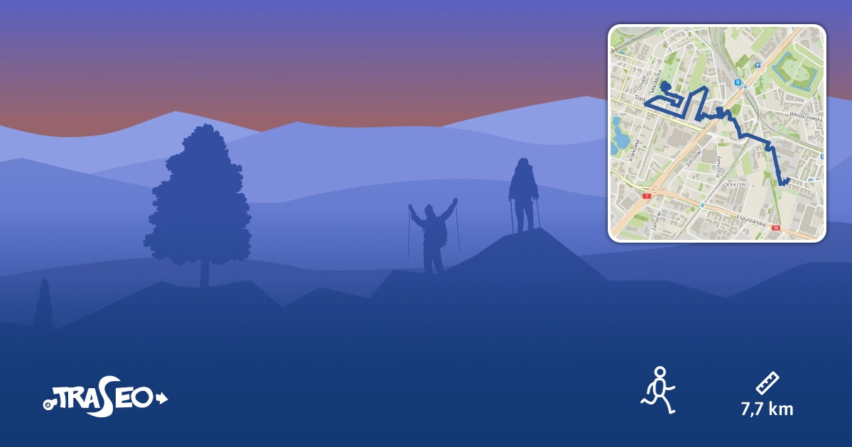 Trasa biegowa 5 mil Włochy 2023 - Traseo