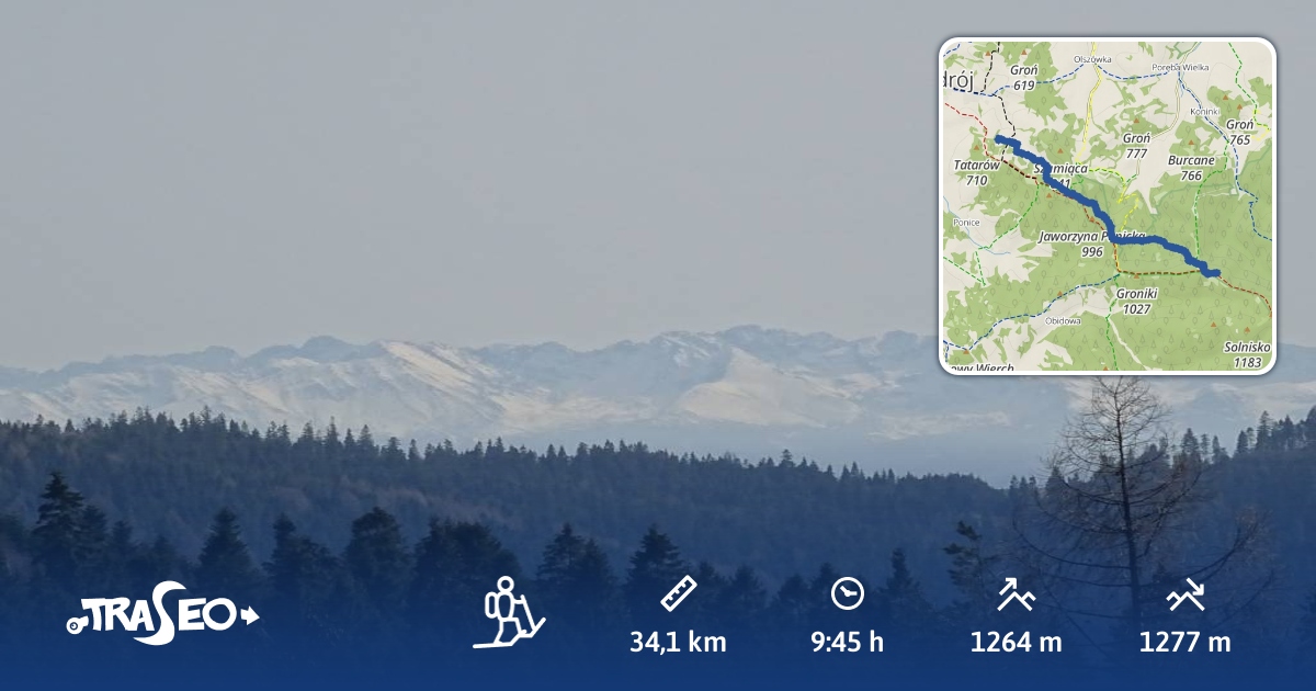 Trasa trekkingowa 105. Rabka Zdrój-Schronisko na Maciejowej-Schronisko ...