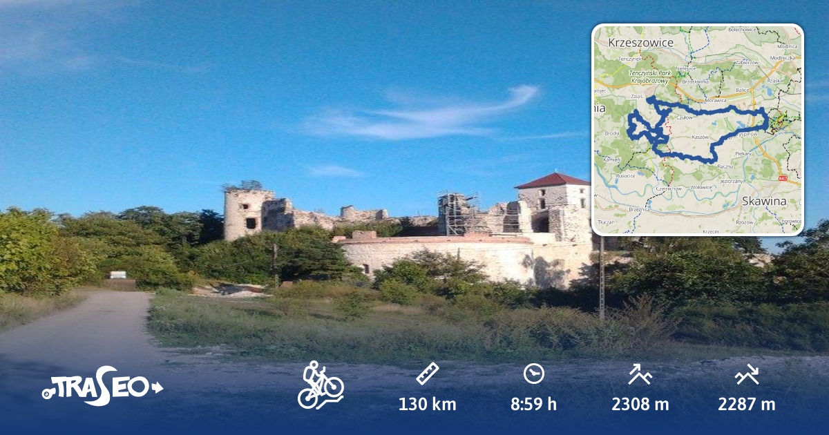 Trasa rowerowa Alwernia: pomarańczowym szlakiem rowerowym - Traseo.pl