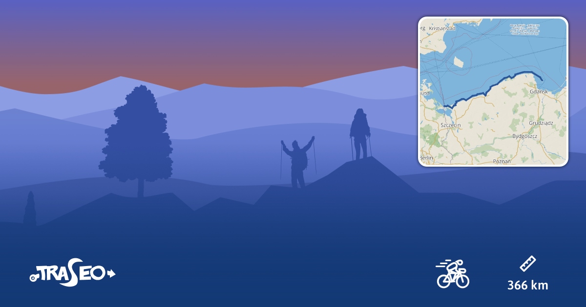 Trasa na rower szosowy Baltic Cycling Route 2016 - Traseo