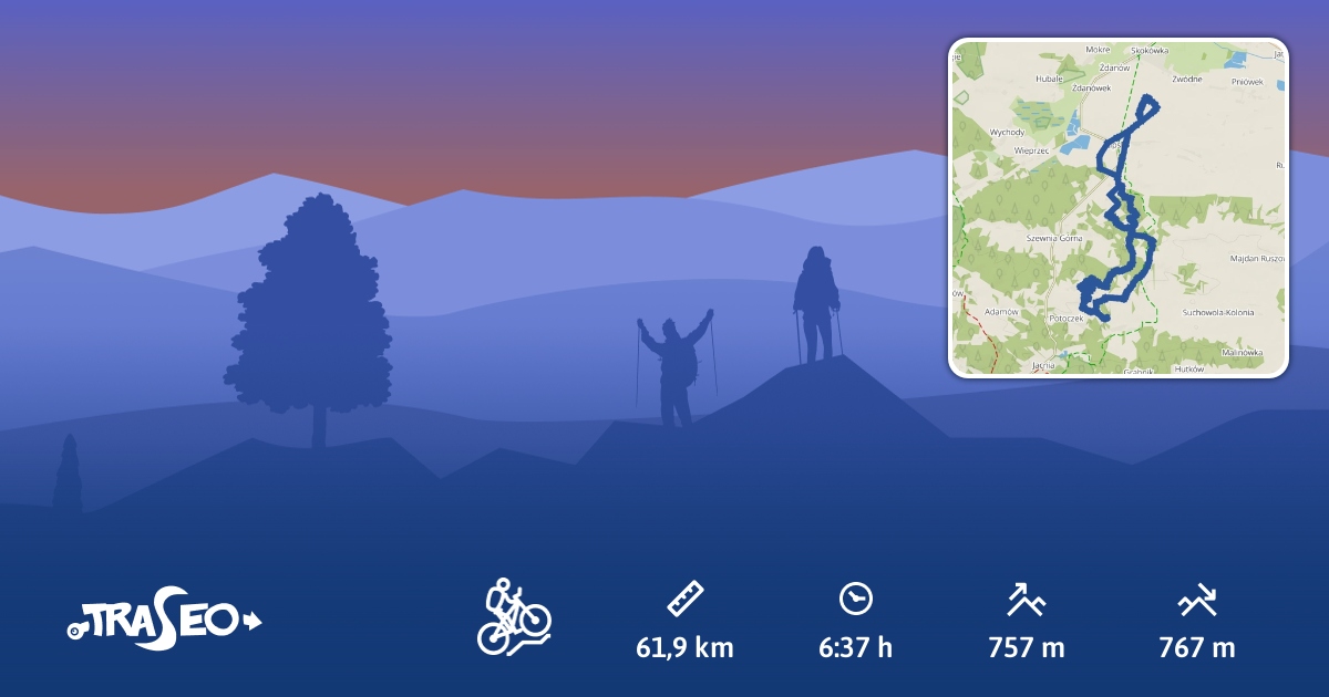 Trasa rowerowa Biała góra-Lipsko-Kasjerówka-Suchowola-Krasnobród ...