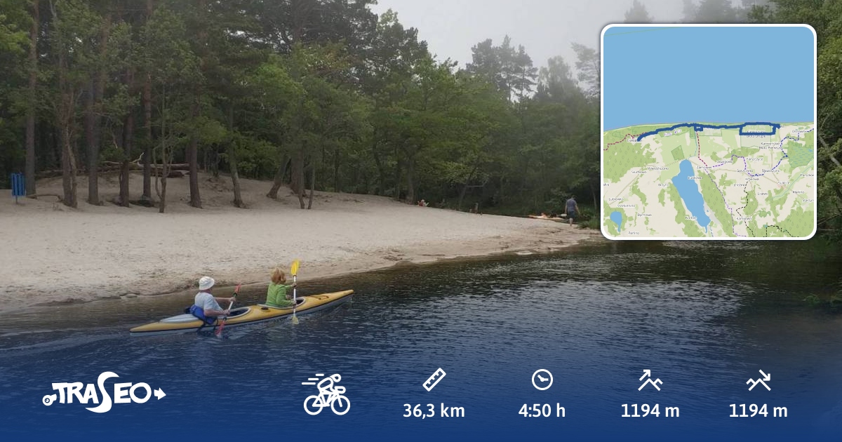 Trasa na rower szosowy Białogóra - Karwia - Traseo