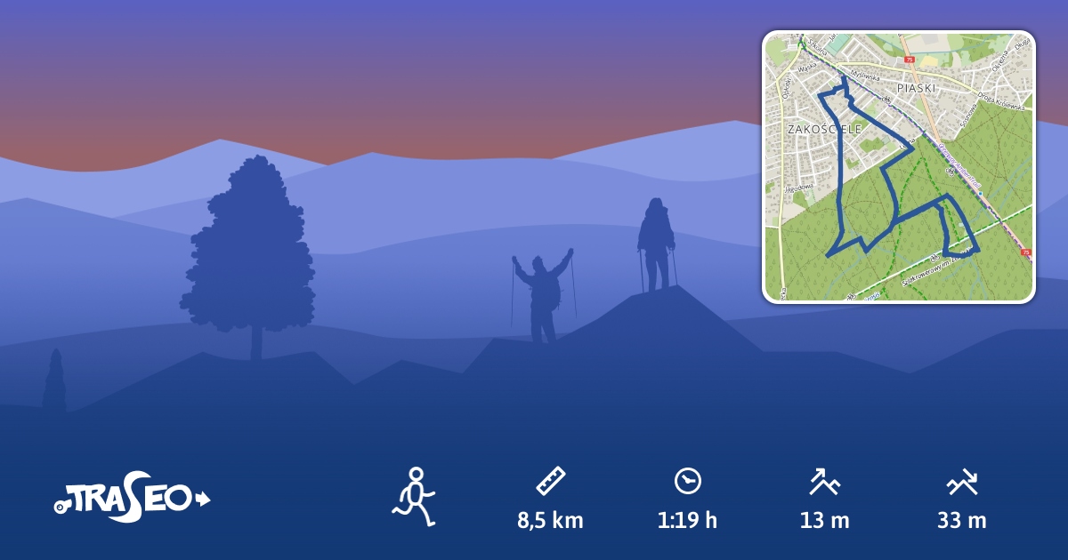 Trasa biegowa Bieg w pogoni za żubrem - 8 km - Traseo
