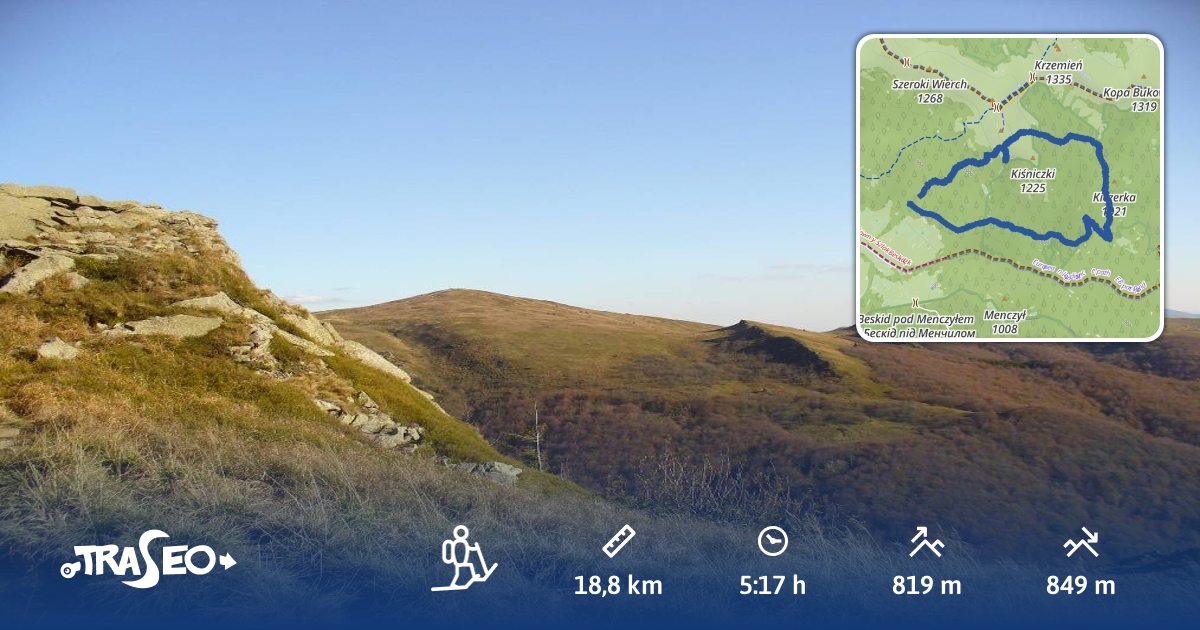 Trasa trekkingowa Bieszczady, Wołosate, Tarnica, Halicz - Traseo.pl