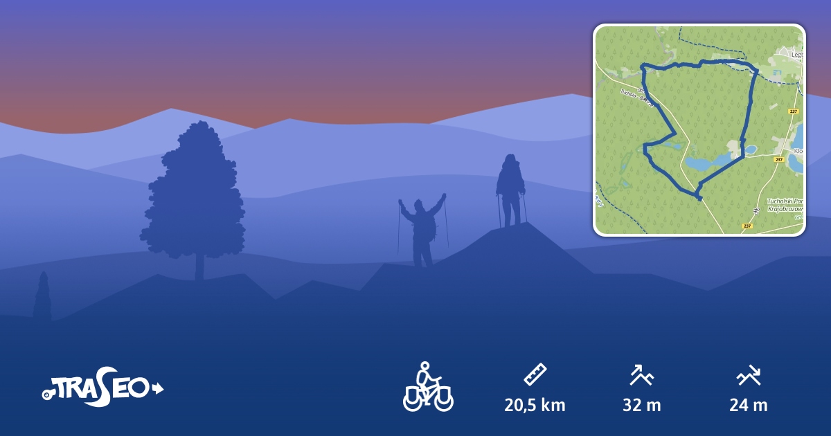 Trasa rowerowa CamperPark Woziwoda - Akwedukt Fojutowo - trasa rowerowa ...