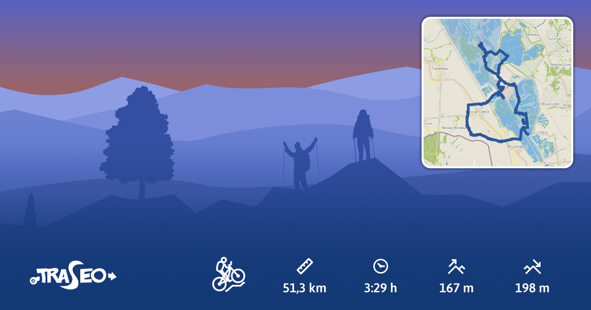 Trasa rowerowa Dnem zbiornika zaporowego Racibórz Dolny - Traseo.pl