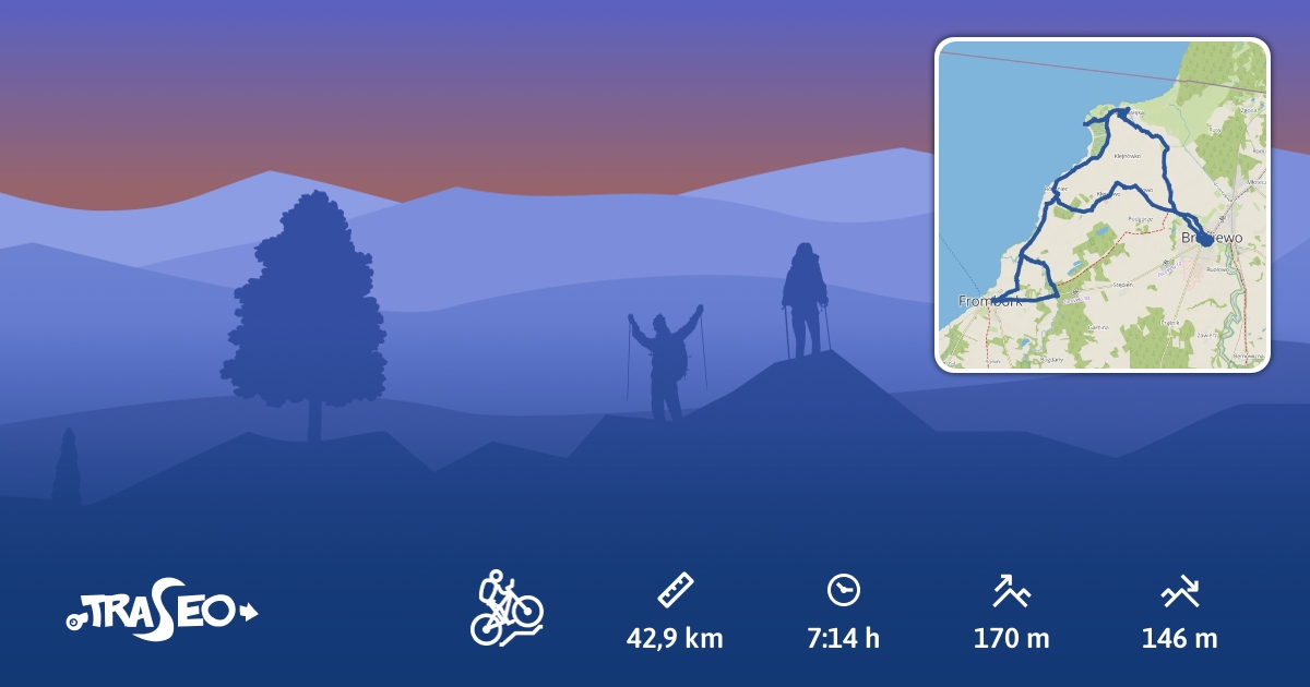 Trasa MTB Frombork - Nowa Pasłęka - Braniewo - Frombork - Traseo