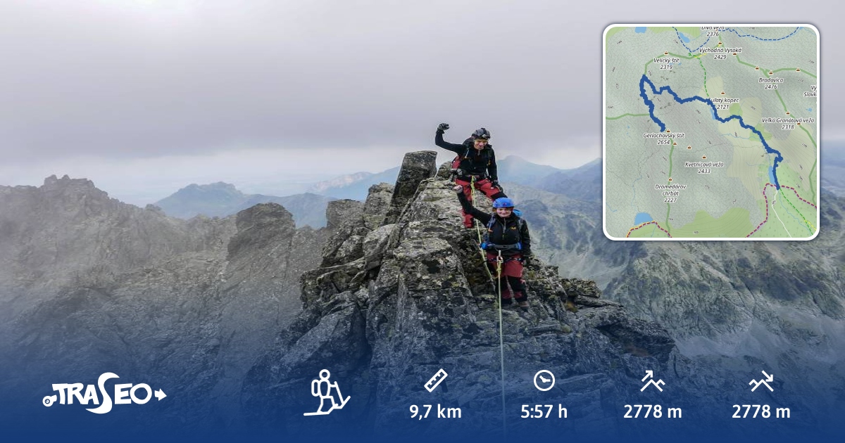 Trasa trekkingowa Gerlach Droga Martina - Traseo