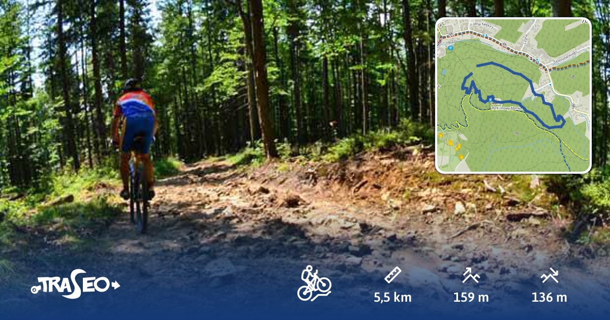 Trasa rowerowa Góra Parkowa na rowerze - Traseo.pl