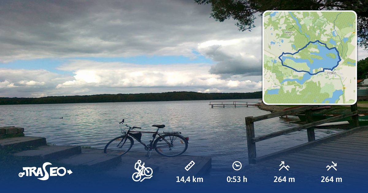 Trasa rowerowa Ińsko (trasa wokół jeziora Ińsko) - Traseo.pl
