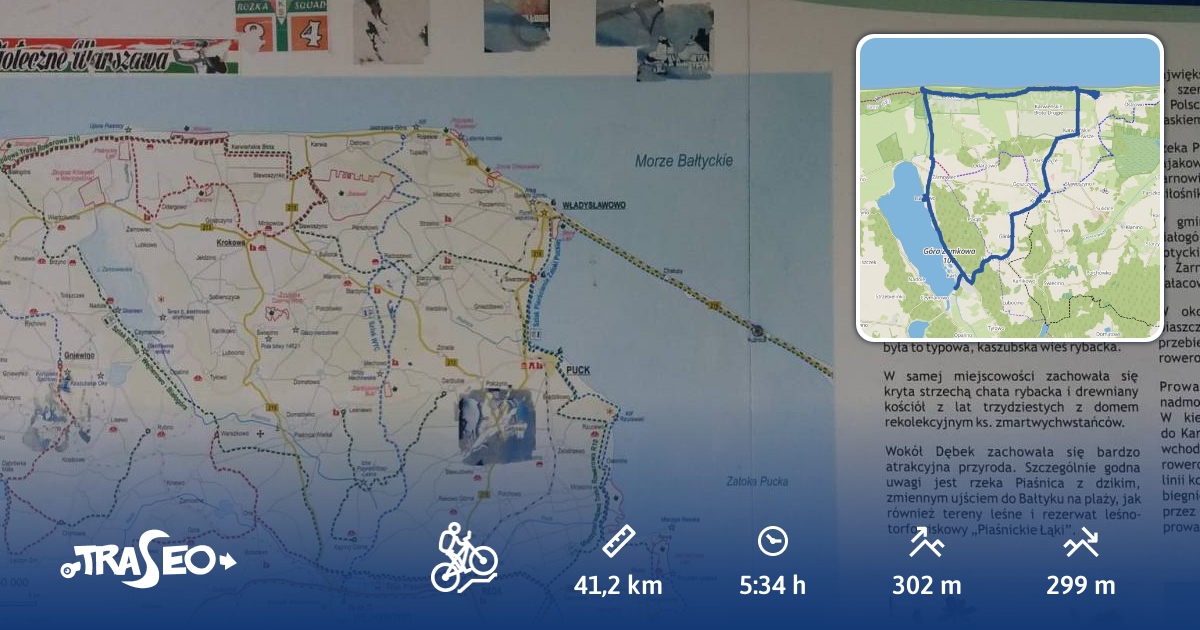 Trasa MTB Karwia - Dębki - Lubkowo - Kartoszyno - Sobieńczyce - Krokowa ...