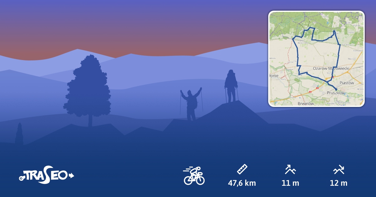 Trasa na rower szosowy koło - pruszków-kampinos-pruszków - Traseo