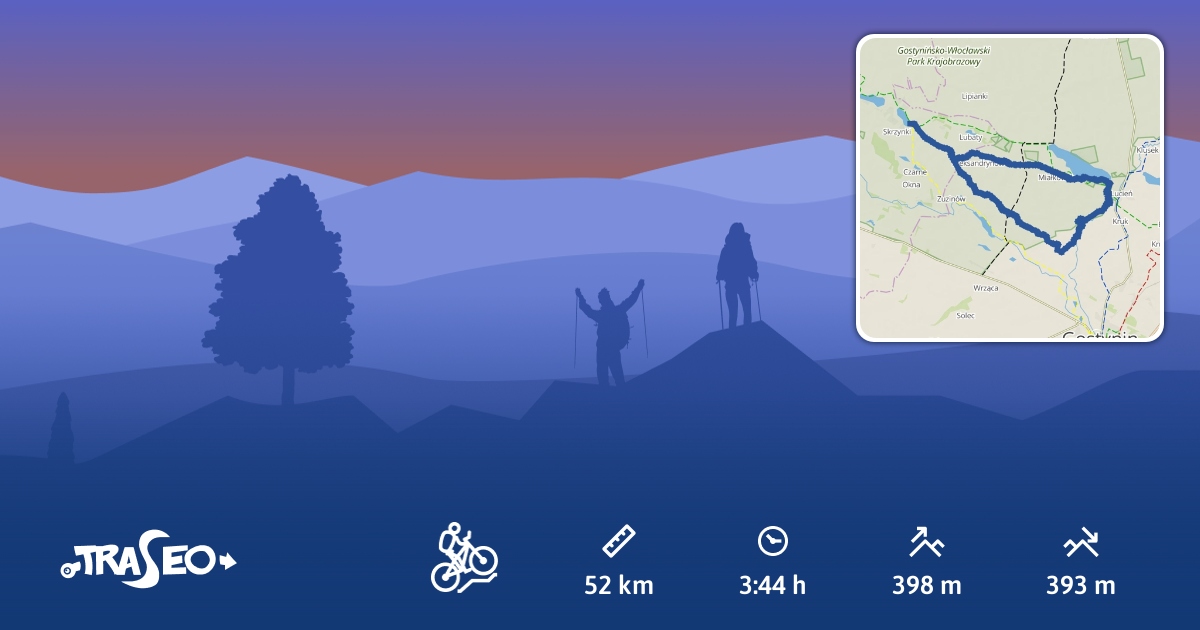 Trasa MTB Krzewent, Gostynin - Traseo