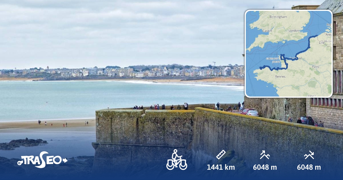 Trasa na rower trekkingowy La Vélomaritime - part of the EuroVelo 4 ...