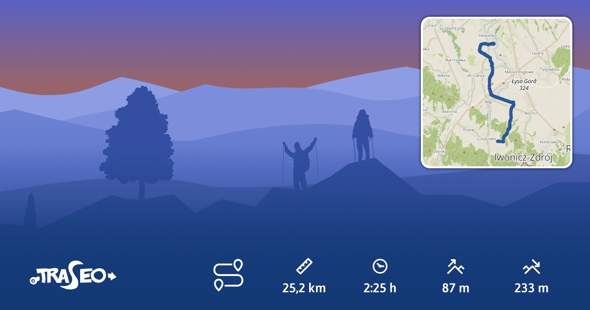 Trasa lubatowa - Traseo