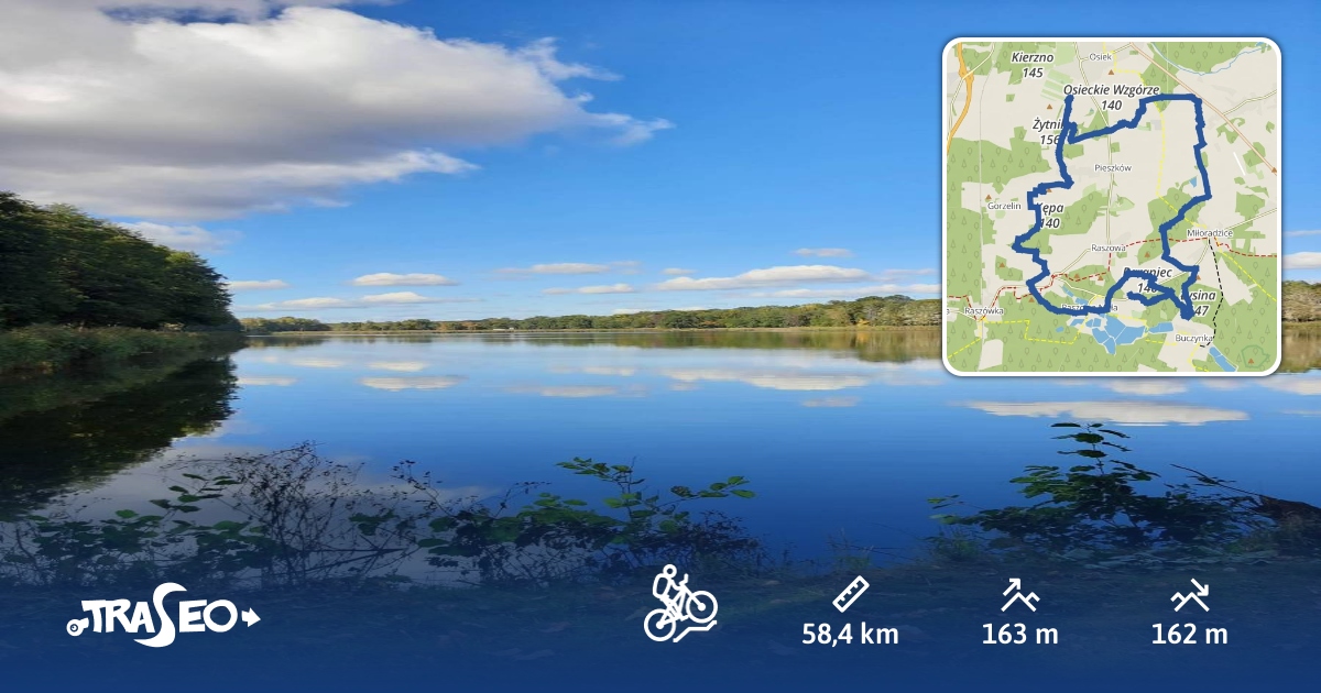 Trasa rowerowa Lubin Park Militarny - Miłoradzice - Lubin Park ...