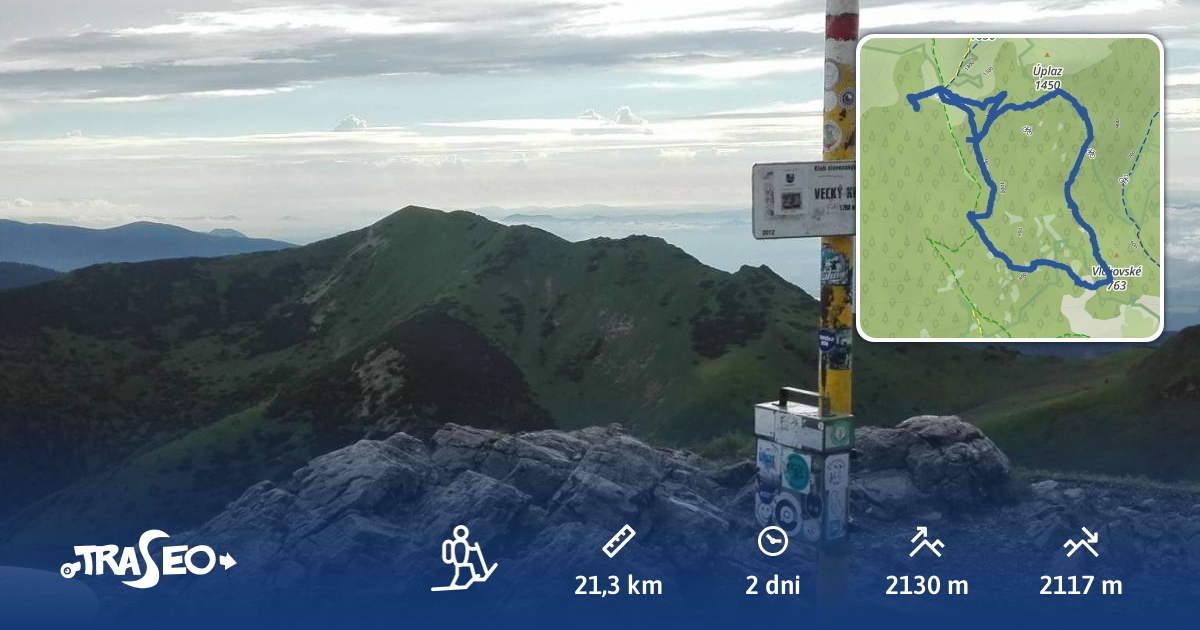 Trasa trekkingowa Mala Fatra: Velky Krivan - Chleb - Sutovsky vodopad ...