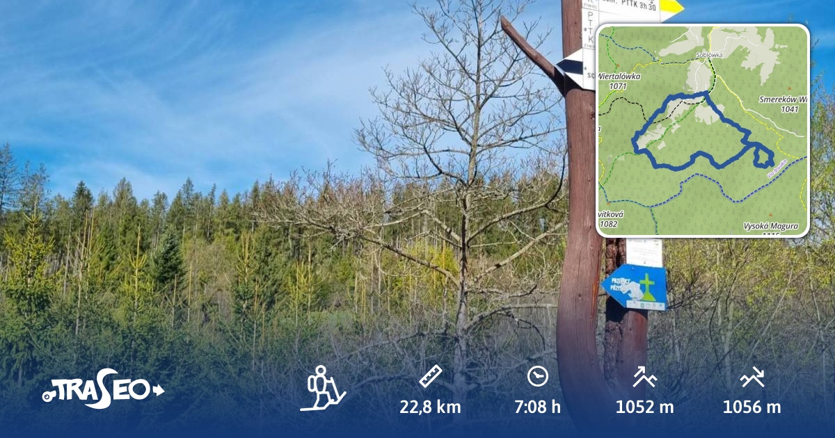 Trasa trekkingowa Oszus - Rycerzowa - Beskid Żywiecki - Traseo