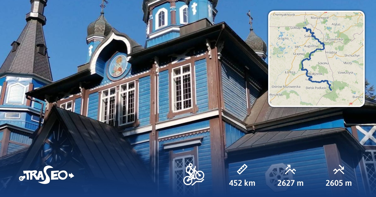 Trasa MTB Podlaski Szlak Bociani - oficjalny przebieg szlaku - Traseo