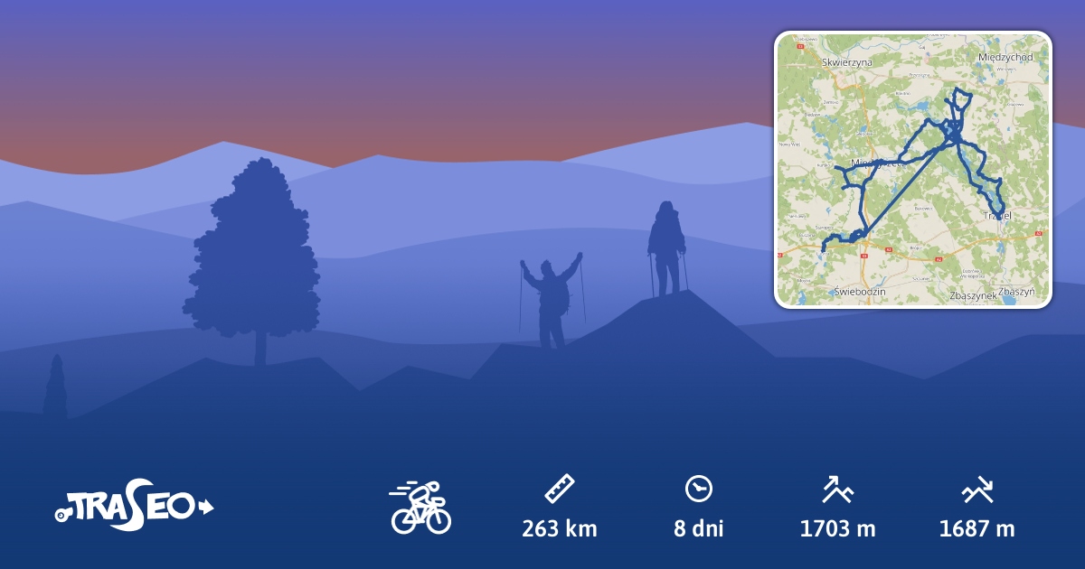 Road biking route Pojezierze Lubuskie rowerami i kajakiem. - Traseo