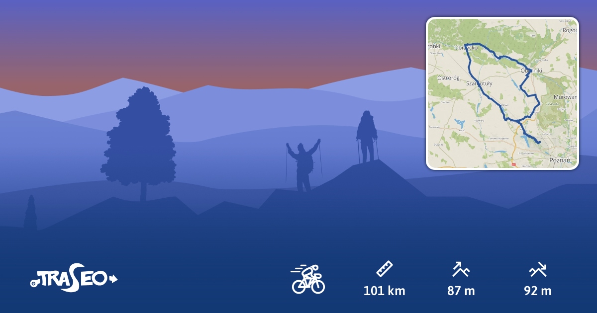 Trasa na rower szosowy Poznań - Oborniki - Obrzycko - Szamotuły ...