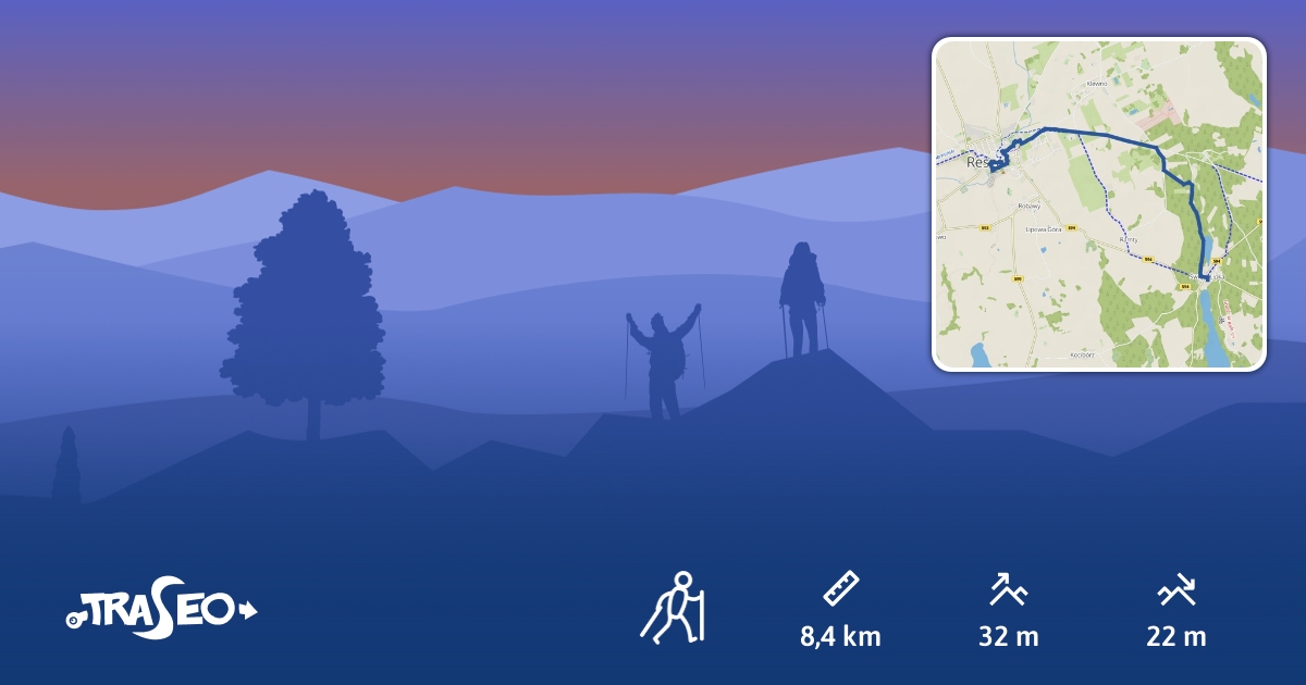 Trasa nordic walking Reszel zielona - Traseo.pl