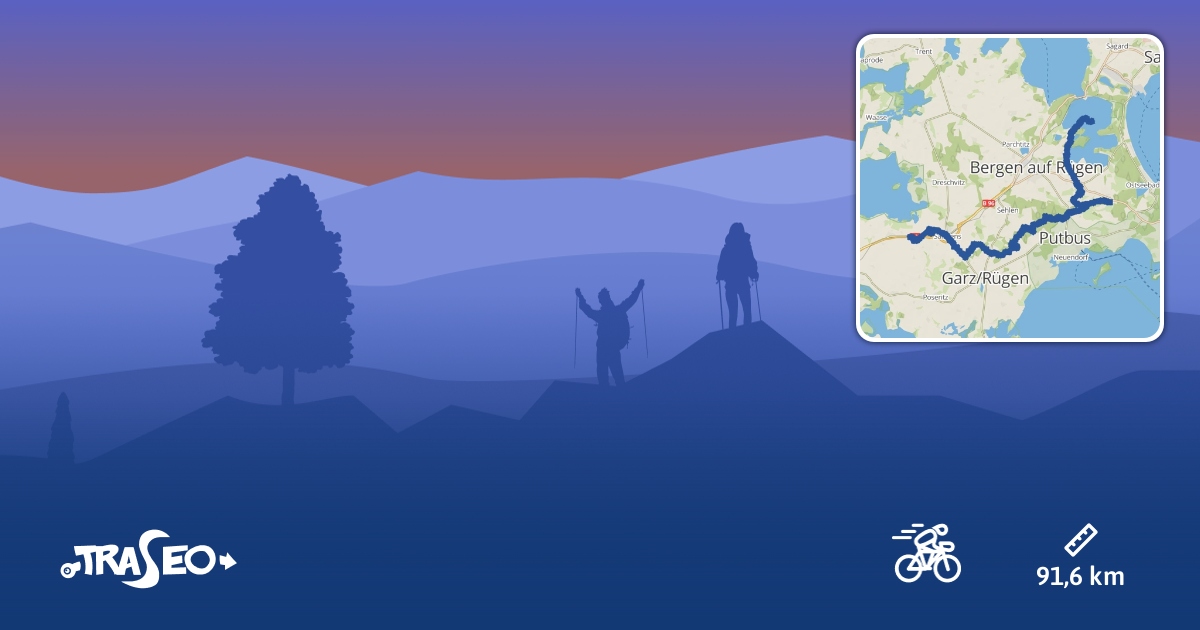Trasa na rower szosowy Rugia Trasą 2go i 3go dnia gryfusa - Traseo