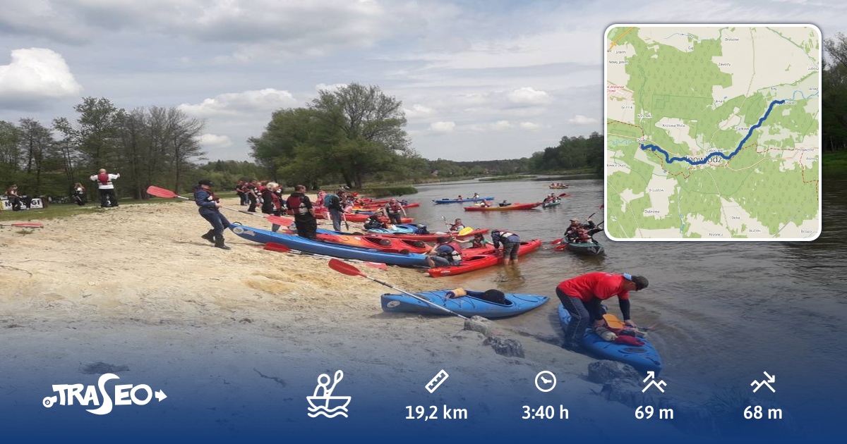 Trasa kajakowa Rzeka Pilica na trasie Spała - Mysiakowiec - Traseo.pl