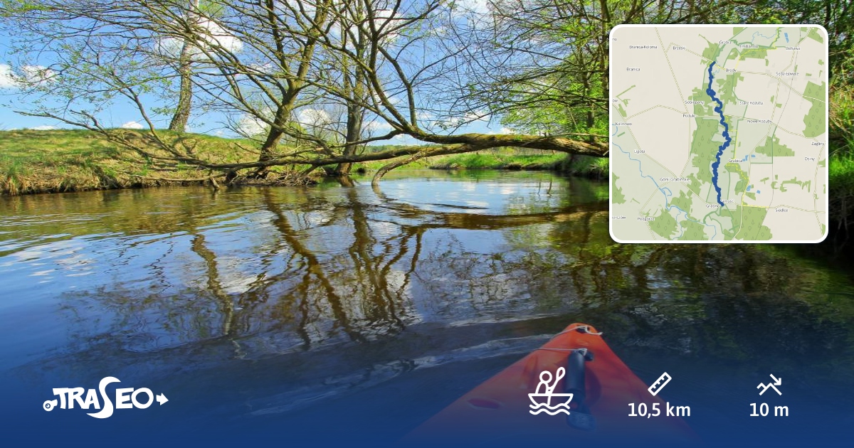 Trasa kajakowa Spływ kajakowy Brzeski - Grabno (rzeka Grabia), KAJAKOS ...