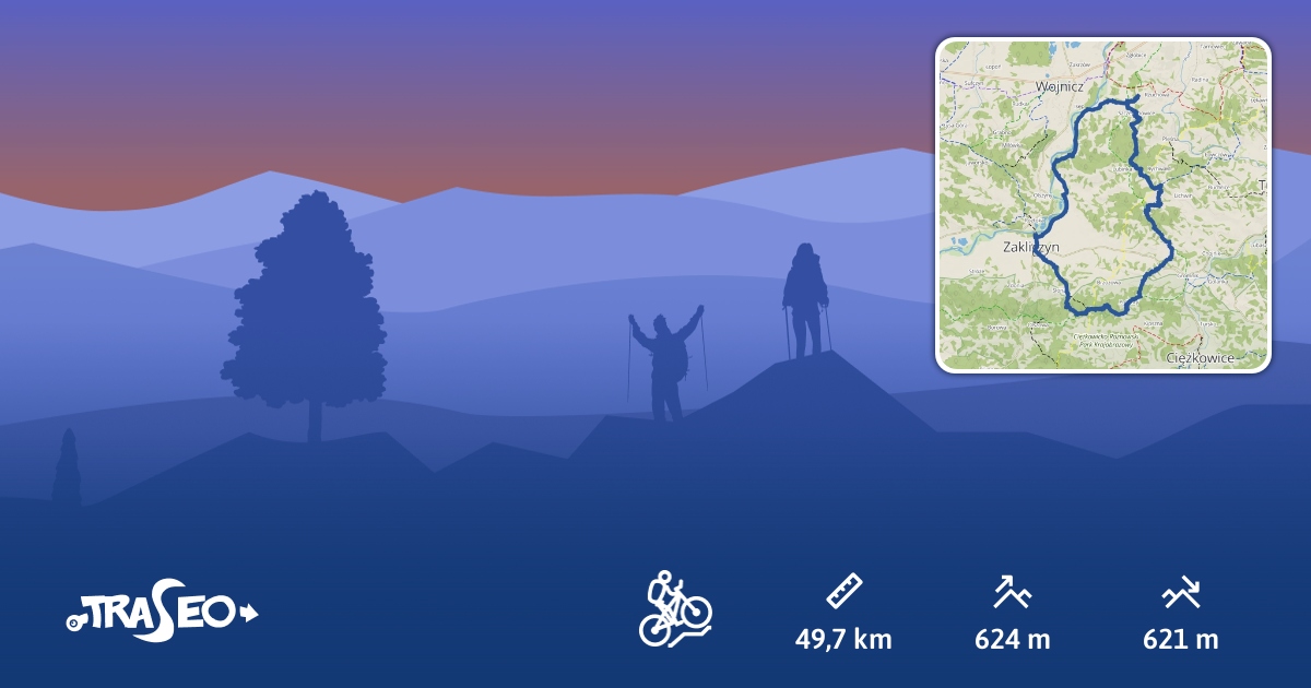 Trasa MTB Sucha Góra Zakliczyn Gromnik Lubinka Rzuchowa - Traseo