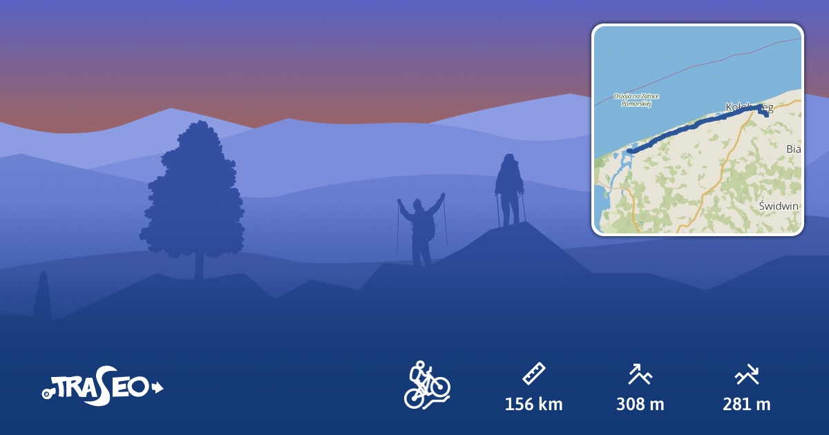 Trasa MTB Świnoujście - Międzywodzie - Mrzeżyno - Kołobrzeg - Leonida ...