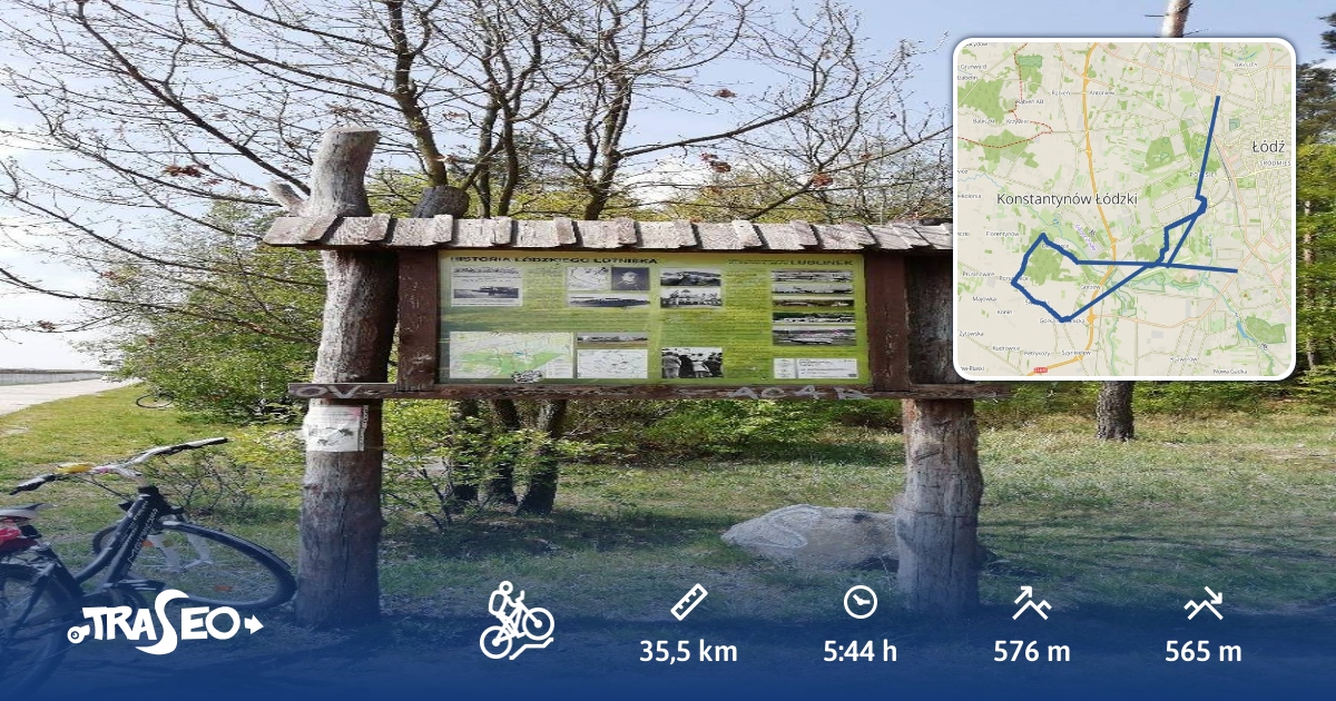 Trasa rowerowa Uroczysko Lublinek, Górka Pabianicka - Traseo.pl