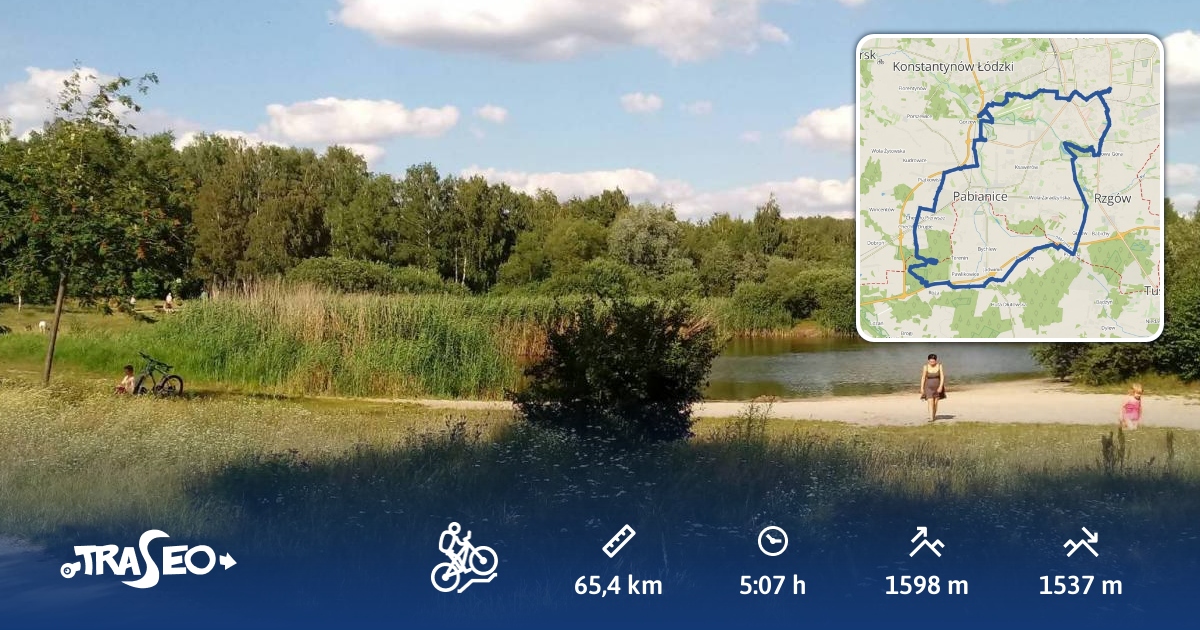 Trasa MTB Uroczysko Lublinek - Rezerwat Duża Woda - Traseo