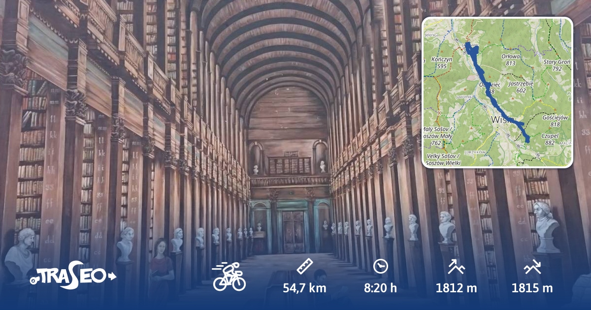 Trasa na rower szosowy Ustroń -Wisła - Traseo