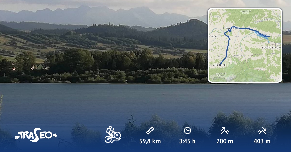 Trasa MTB Velo Dunajec cz.1 Zakopane - Czorsztyn - Traseo