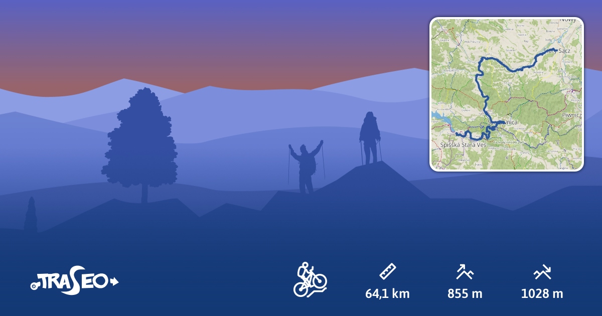 Trasa rowerowa Velo Dunajec do Starego Sącza - Traseo.pl
