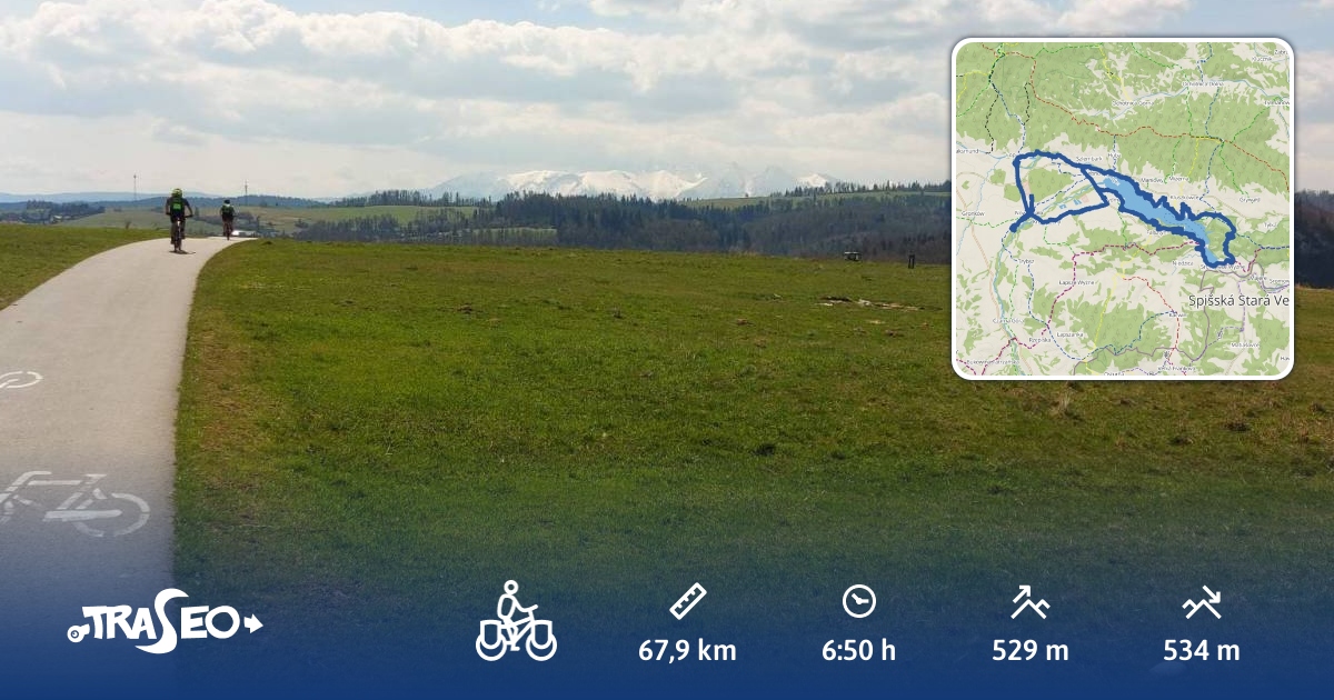 Trasa na rower trekkingowy Velo Dunajec i Velo Czorsztyn - Traseo