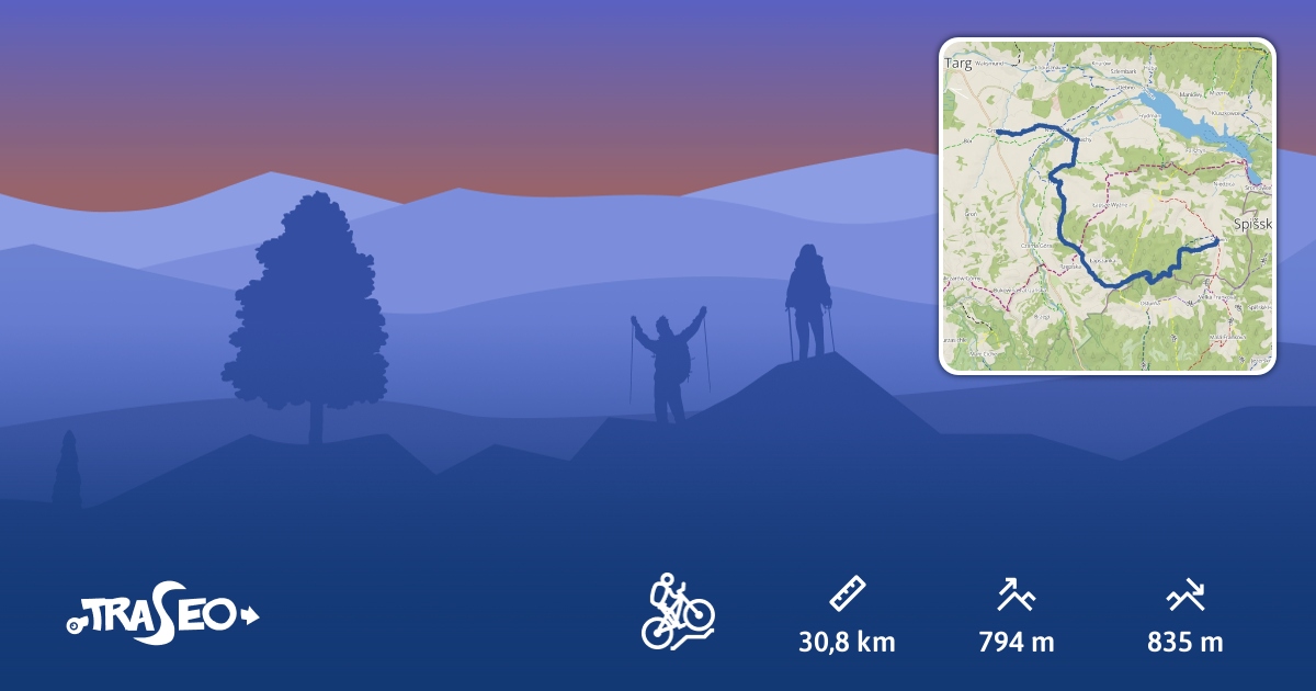 Trasa MTB VI Gronków - Nowa Biała - Krempachy - Wyżni Koniec - Kacwin ...