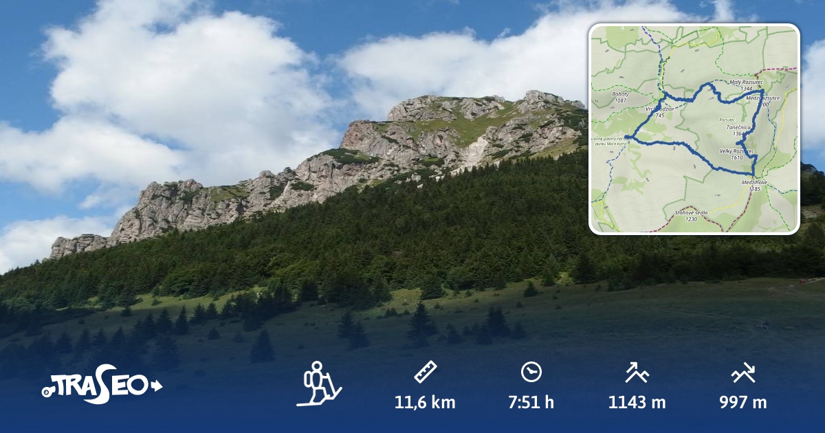 Trasa trekkingowa Wielki Rozsutec Słowacja - Traseo
