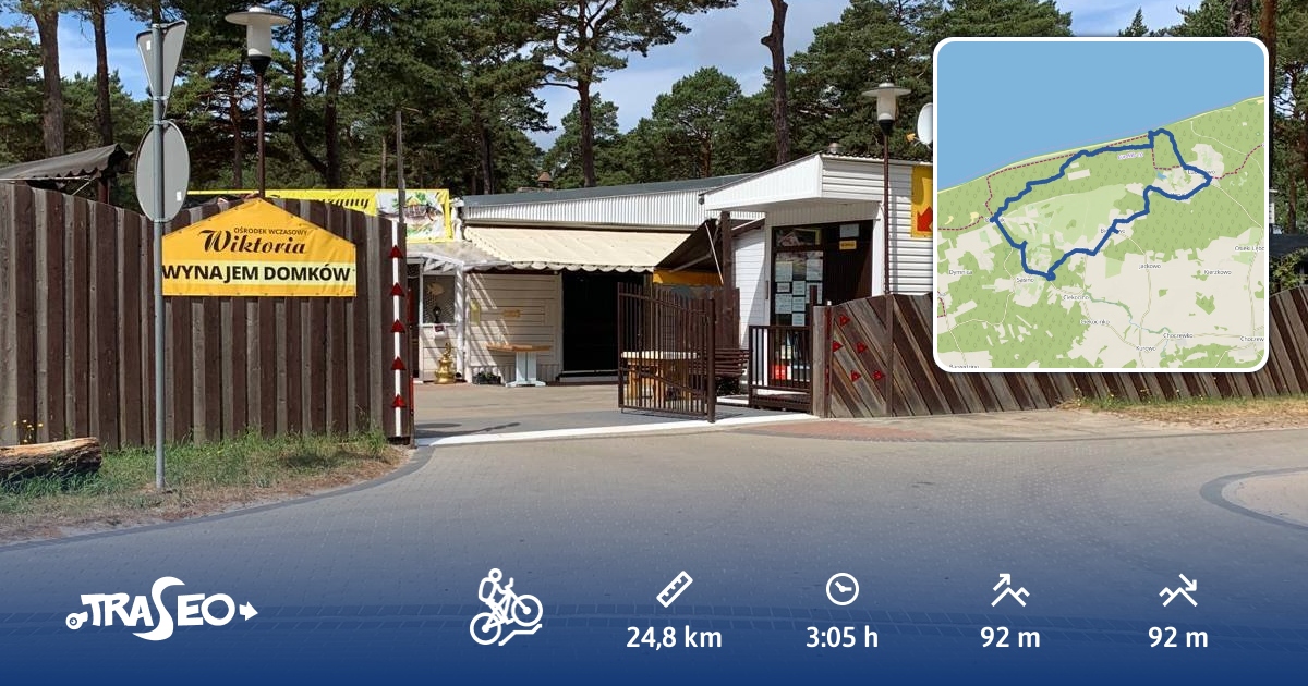 Trasa MTB Wiktoria Lubiatowo, Stilo (Osetnik), Sasino, Słajszewo ...