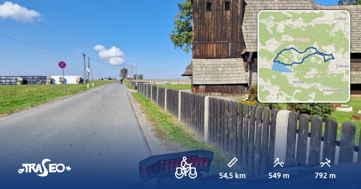 Trasa rowerowa Wioski opolskie i jezioro turawskie 51km- pętla - Traseo.pl