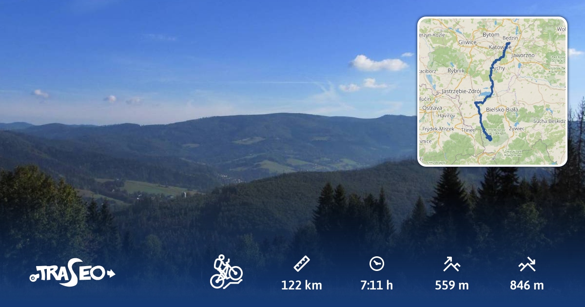 Trasa MTB Wisła Głębce - Sosnowiec - Traseo