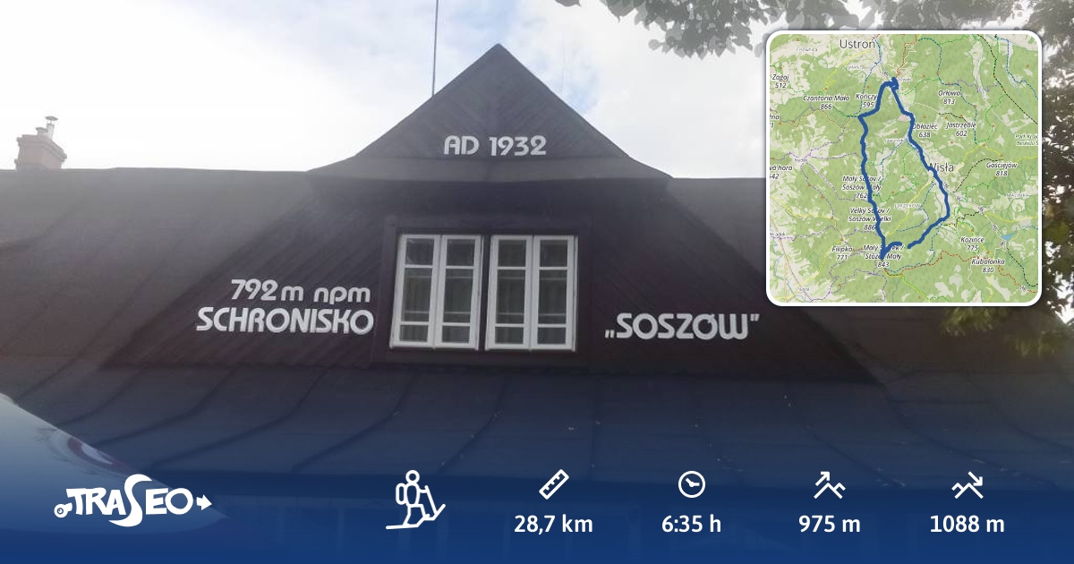 Trasa trekkingowa Wisła-Stożek-Soszów-Czantoria-Ustroń-Wisła - Traseo.pl