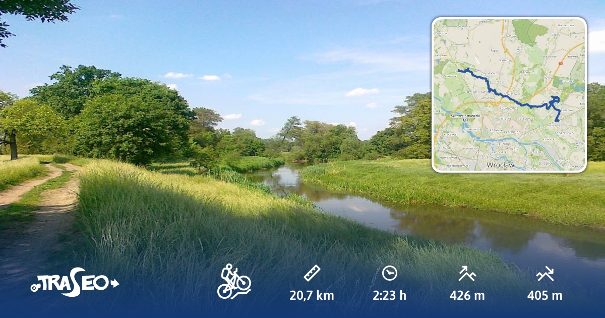 Trasa rowerowa Wrocław Świniary - Widawa - Pawłowice - Psie Pole PKP ...