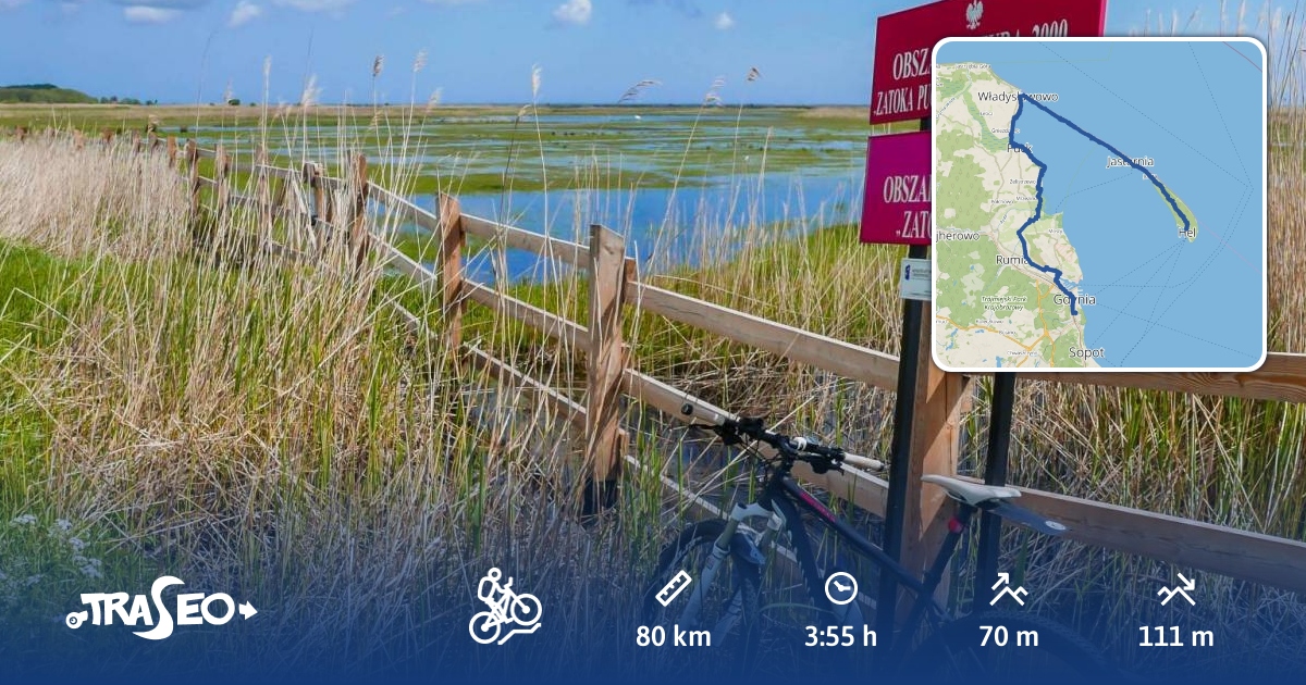 Trasa MTB Z Gdyni na Hel przez Rezerwat Beka - Traseo