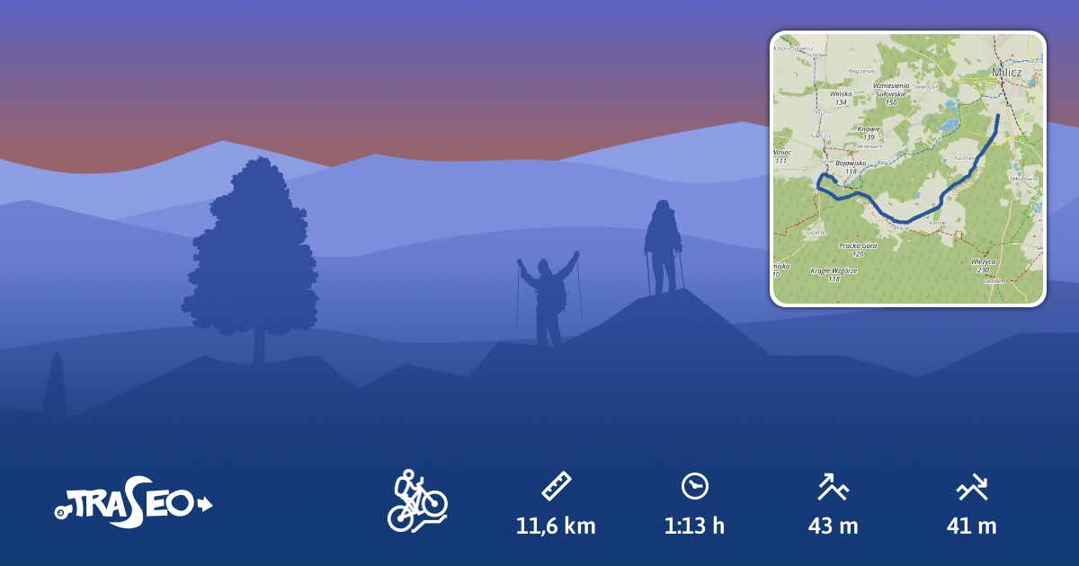 Trasa rowerowa Z Milicza do Sułowa trasą rowerową kolejki wąskotorowej ...