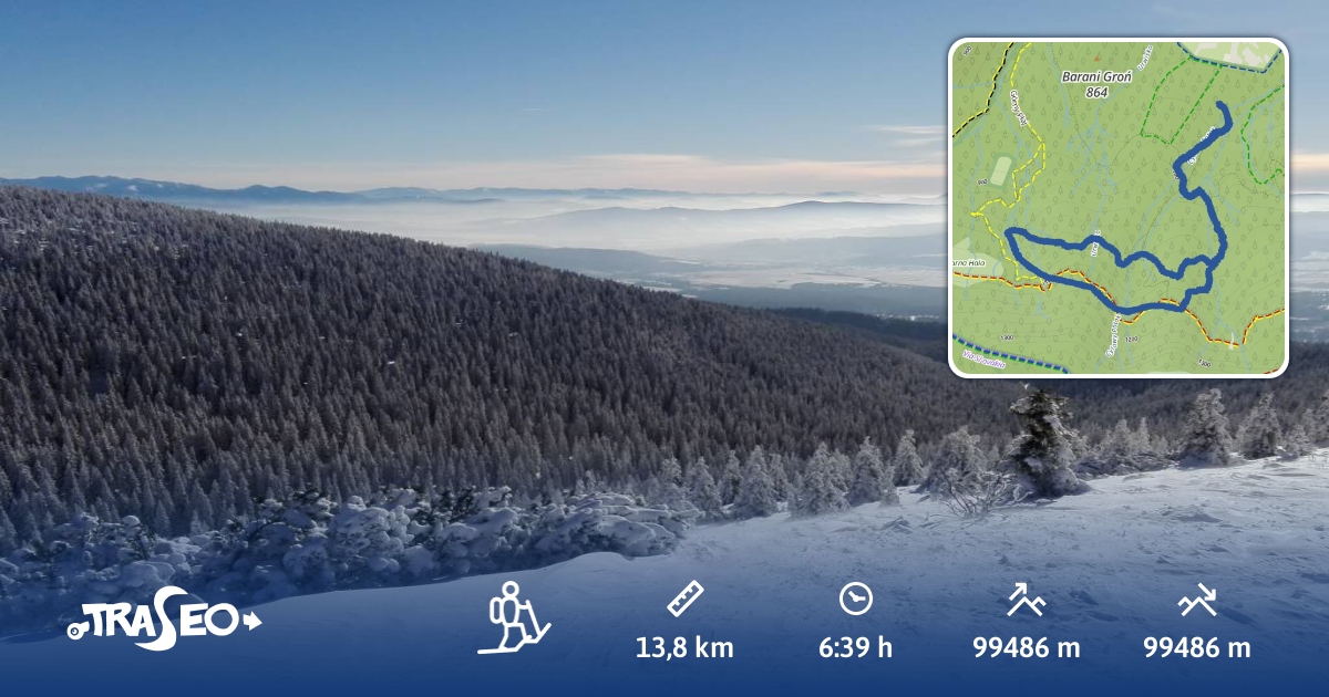 Trasa trekkingowa Zawoja Markowa-Schronisko PTTK Markowe Szczawiny-Mała ...