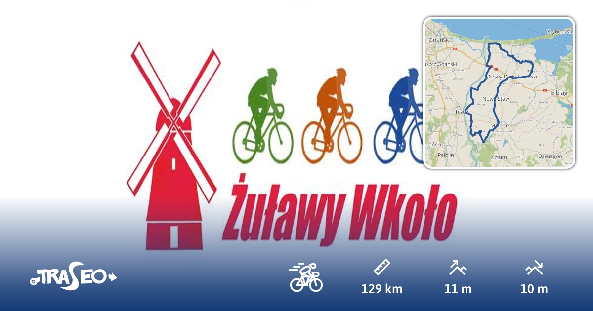 Trasa rowerowa Żuławy Wkoło PROFESOR 130KM 2019 - Traseo.pl